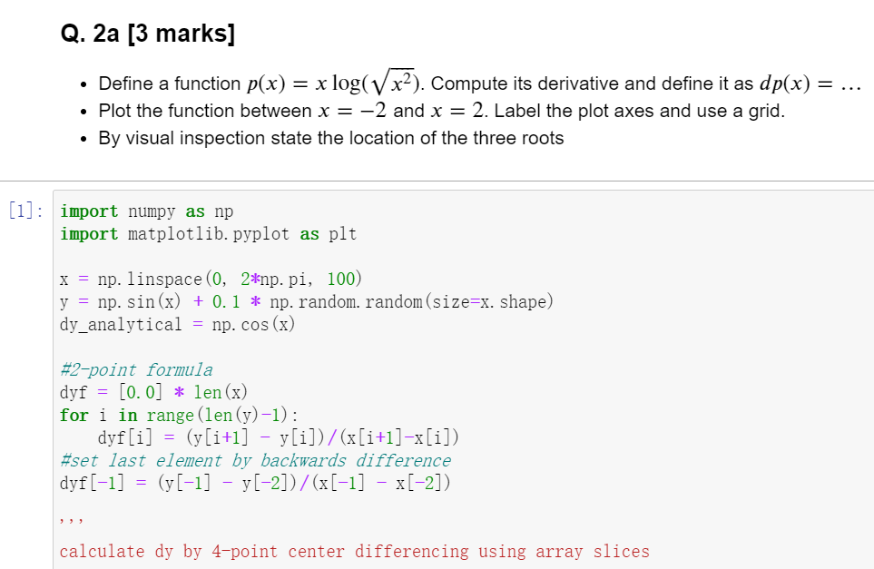 use the python to solve the question the past code | Chegg.com