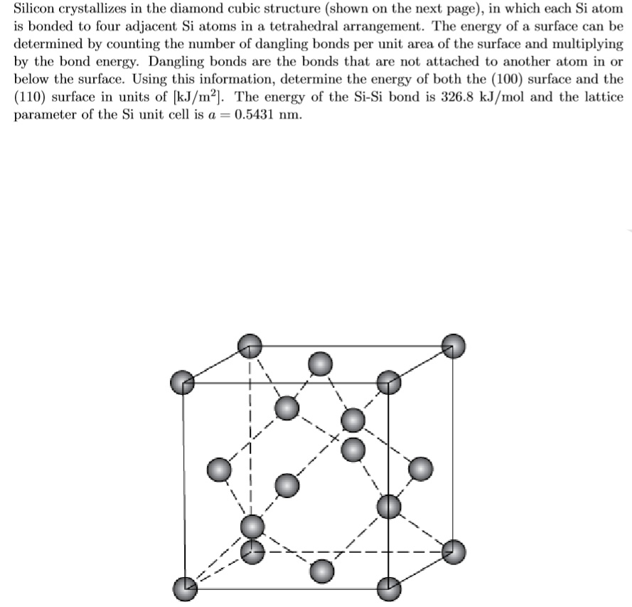 Solved The Unit Cell Shown Up Above Is The Diamond Cubic