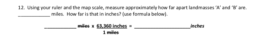 Using your ruler and the map scale, measure | Chegg.com