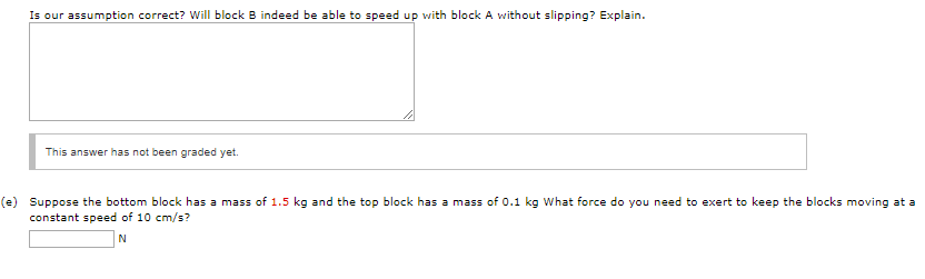 Solved Pushing a Block On a Block - Quantitative A heavy | Chegg.com