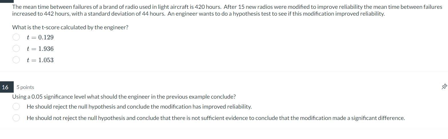 Solved 5 ﻿pointsUsing a 0.05 ﻿significance level what should | Chegg.com
