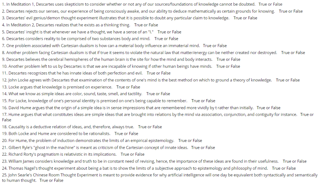 1. In Meditation 1, Descartes uses skepticism to | Chegg.com