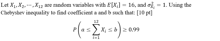 Solved Let x1,x2,cdots,x12 ﻿are random variables with | Chegg.com