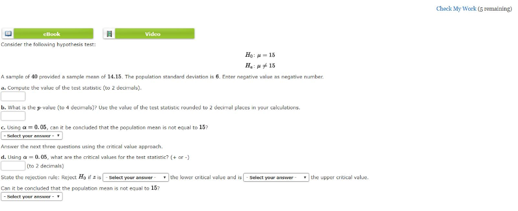 Solved Check My Work (5 remaining) Vidco Consider the | Chegg.com