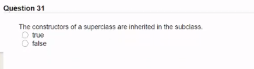 Solved Question 30 You can not cast a subclass to a | Chegg.com