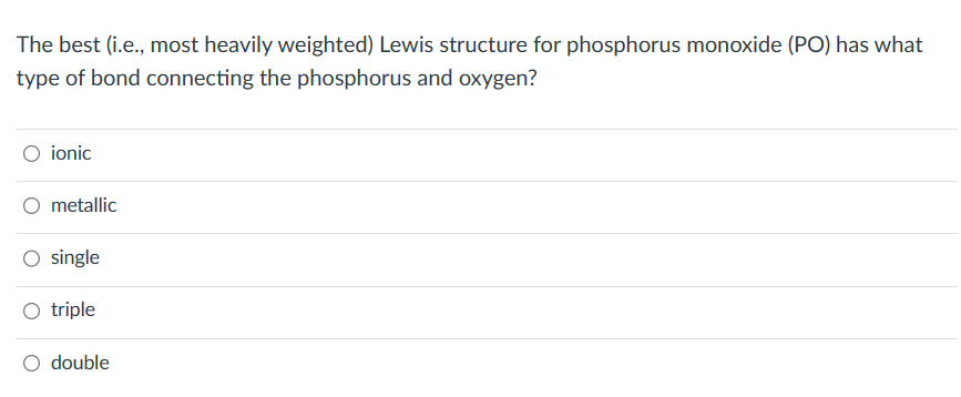Solved The best (i.e., ﻿most heavily weighted) ﻿Lewis | Chegg.com