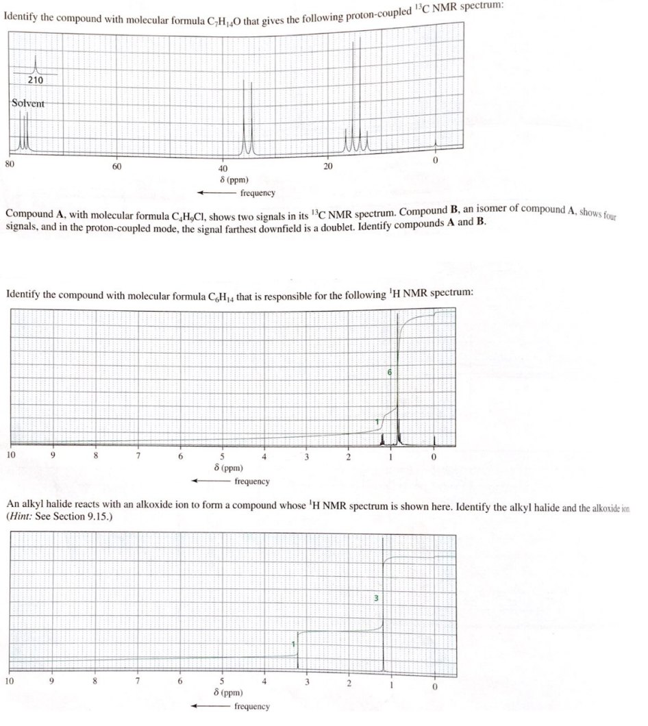 Solved Identify the compound with molecular formula C7H14O | Chegg.com