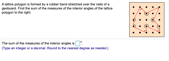 Solved Draw lattice polygons on squared dot paper whose | Chegg.com