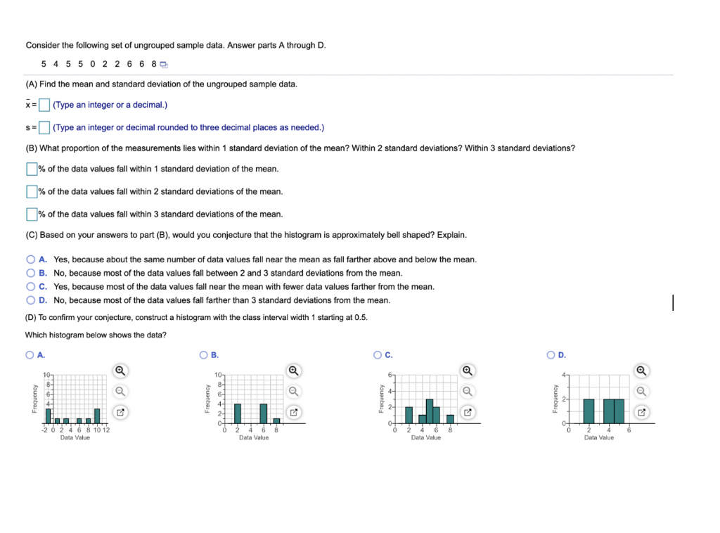Solved Consider The Following Set Of Ungrouped Sample Data Chegg