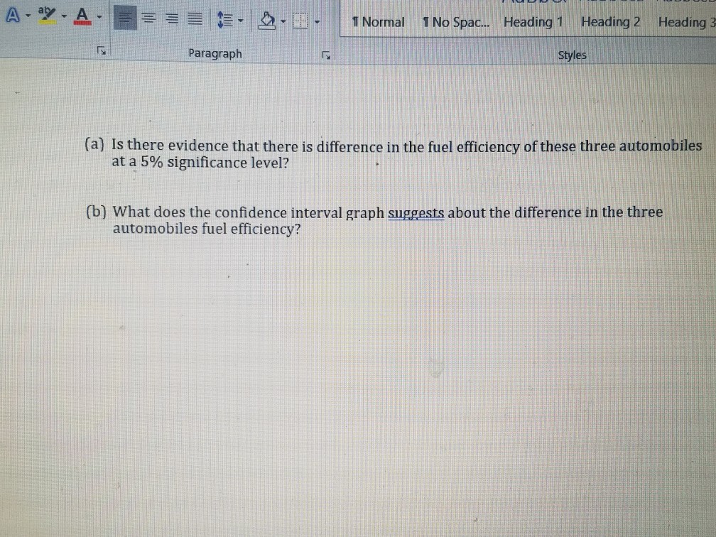 Solved 1 Normal 1 No Spac.. Heading 1 Heading 2 Heading 3 | Chegg.com