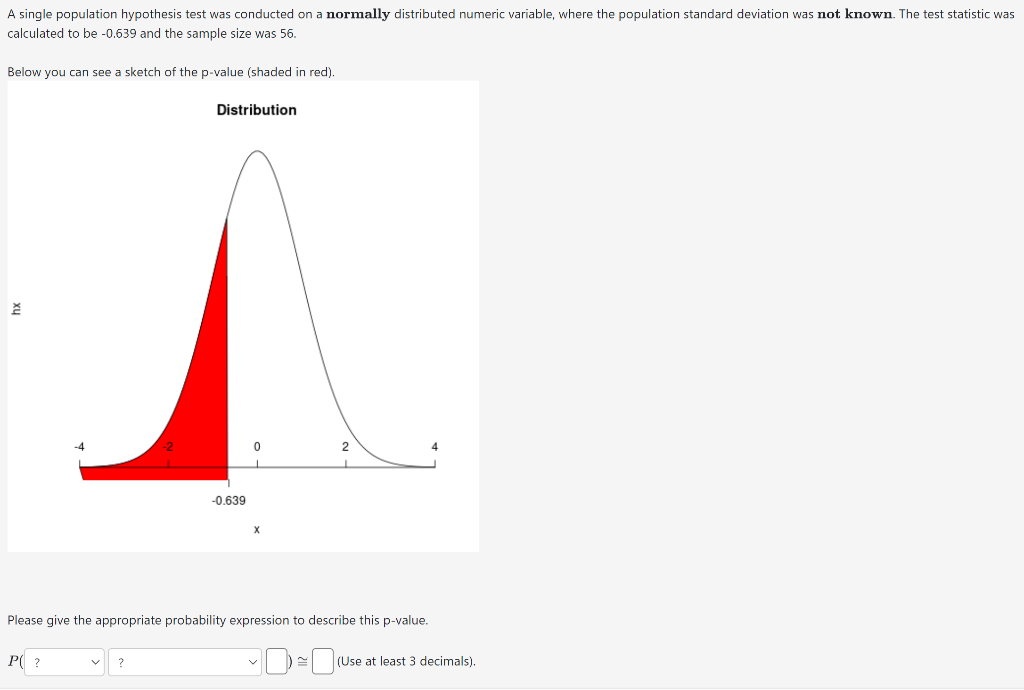 Solved A single population hypothesis test was conducted on | Chegg.com