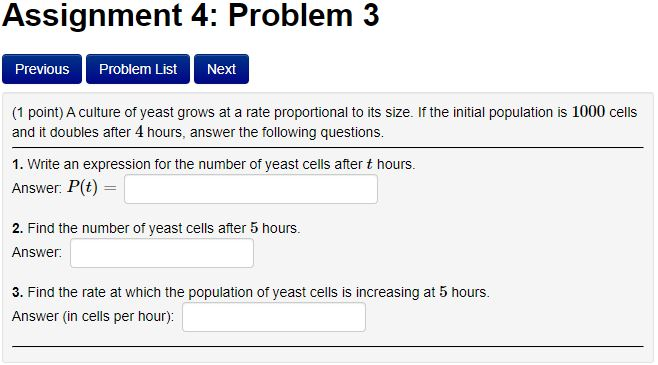 Solved Assignment 4: Problem 3 Previous Problem List Next (1 | Chegg.com