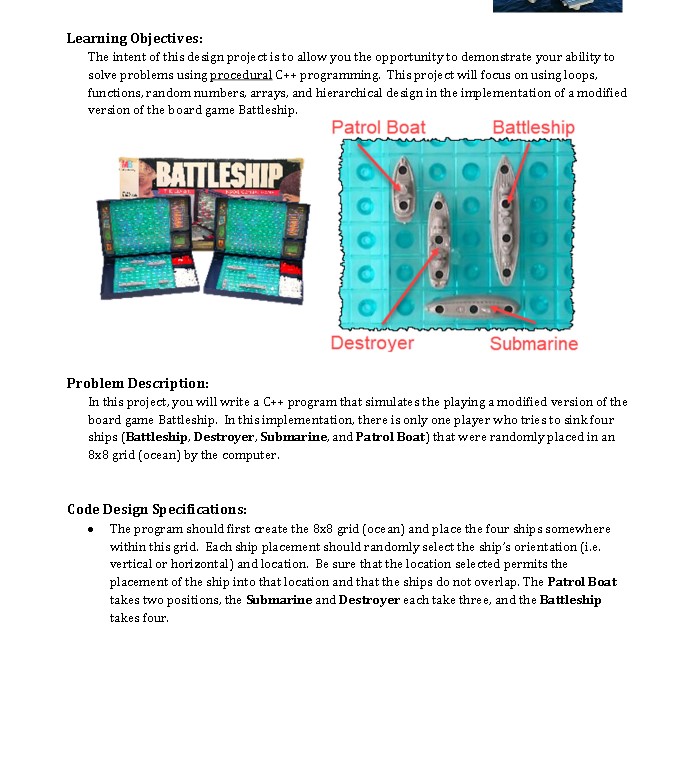 Solved PLEASE READ:Your code MUST utilize functions, one of | Chegg.com