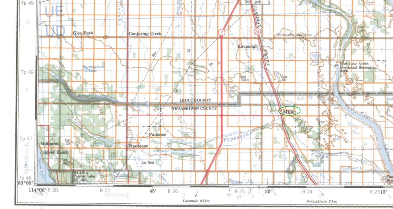 Solved Using the NTS map sheet for Edmonton, answer the | Chegg.com
