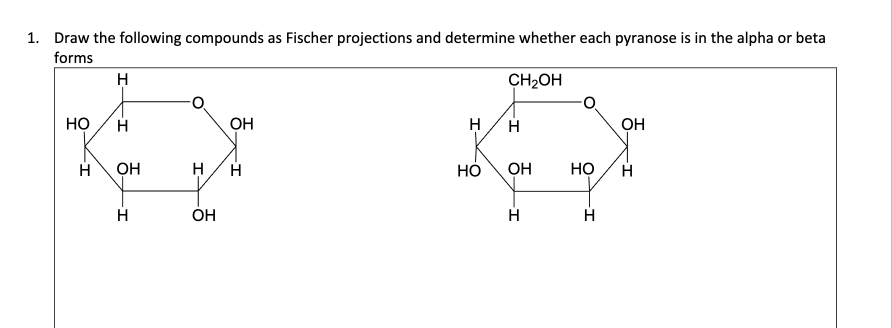 Solved Draw the following compounds as Fischer projections | Chegg.com