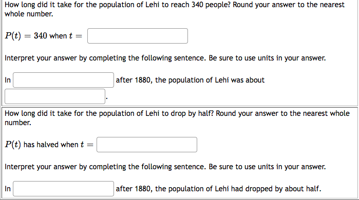 Solved The table below shows the population of a fictional | Chegg.com