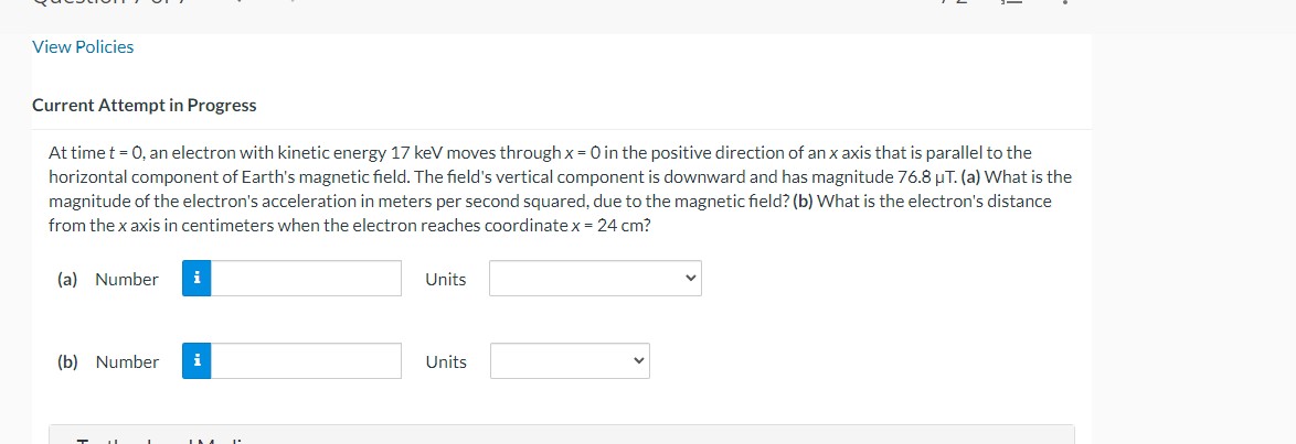 Current Attempt in ProgressAt time \( ﻿t=0 \), ﻿an | Chegg.com