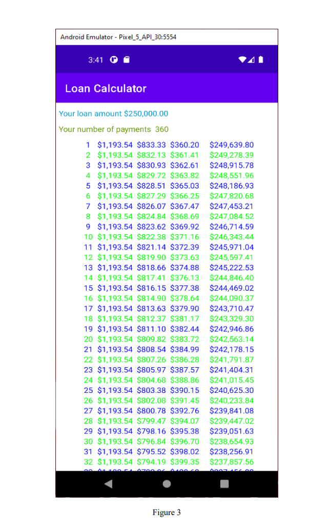 Solved Develop an Android Java app for calculating the | Chegg.com