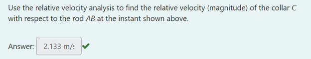 Solved Determine the angular acceleration of rod AB at the | Chegg.com