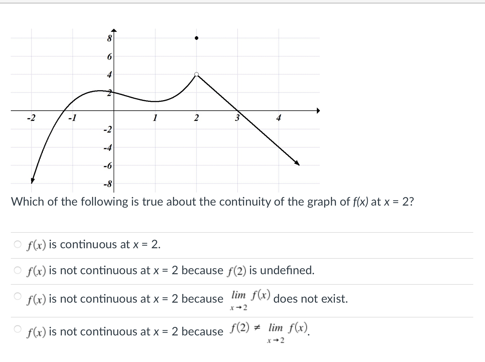 Solved Which of the following is true about the continuity | Chegg.com