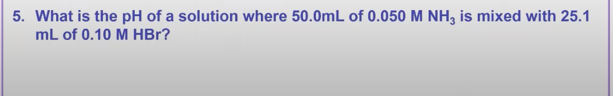 What is the pH ﻿of a solution where 50.0mL ﻿of | Chegg.com