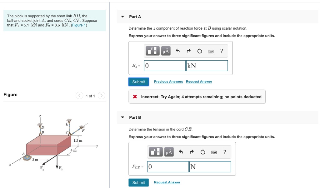 Solved The block is supported by the short link BD, the | Chegg.com