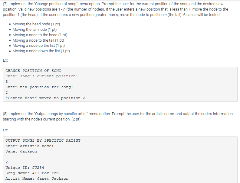 Solved 8.14 LAB*: Program: Playlist You will be building a | Chegg.com