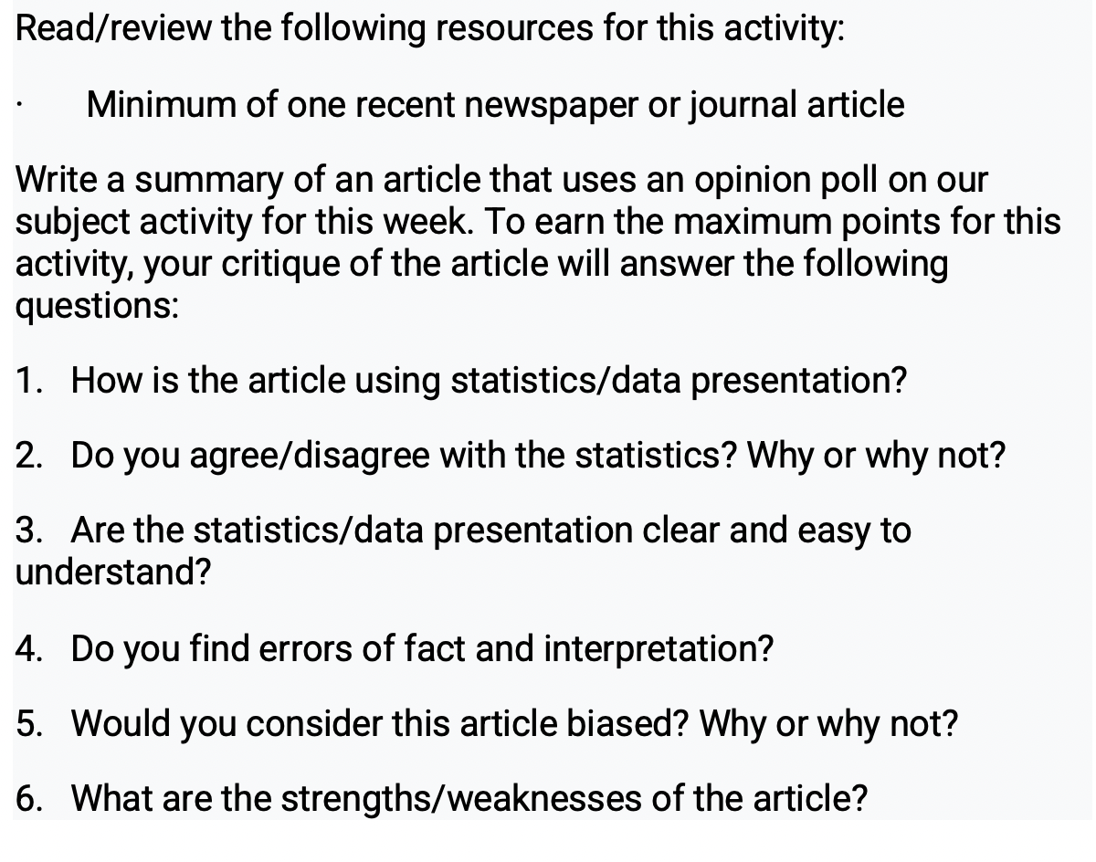 Solved Read/review the following resources for this | Chegg.com