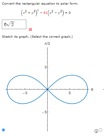 Solved Convert the rectangular equation to polar | Chegg.com