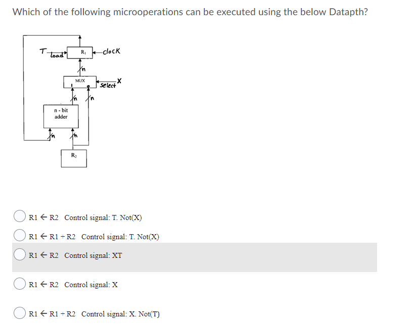Solved Which of the following microoperations can be | Chegg.com