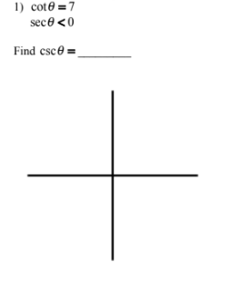 Solved 1) cote = 7 sece