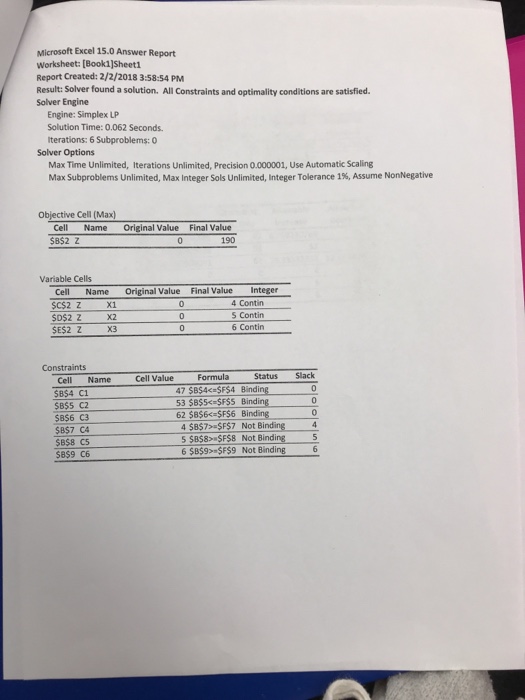 Solved Solve the following two problems using EXCEL Solver | Chegg.com