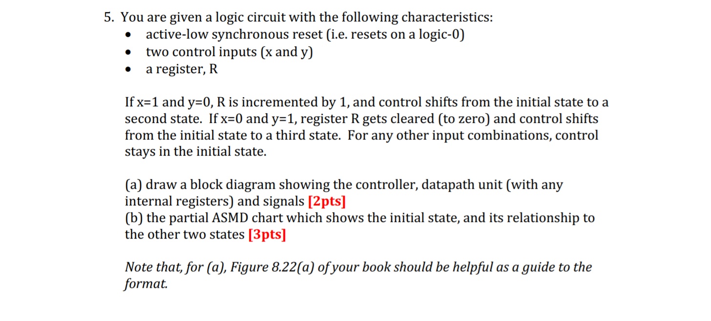 5. You are given a logic circuit with the following | Chegg.com