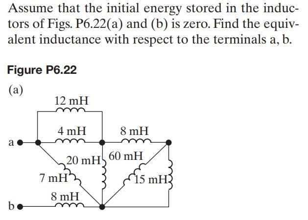 Solved Assume that the initial energy stored in the induc- | Chegg.com