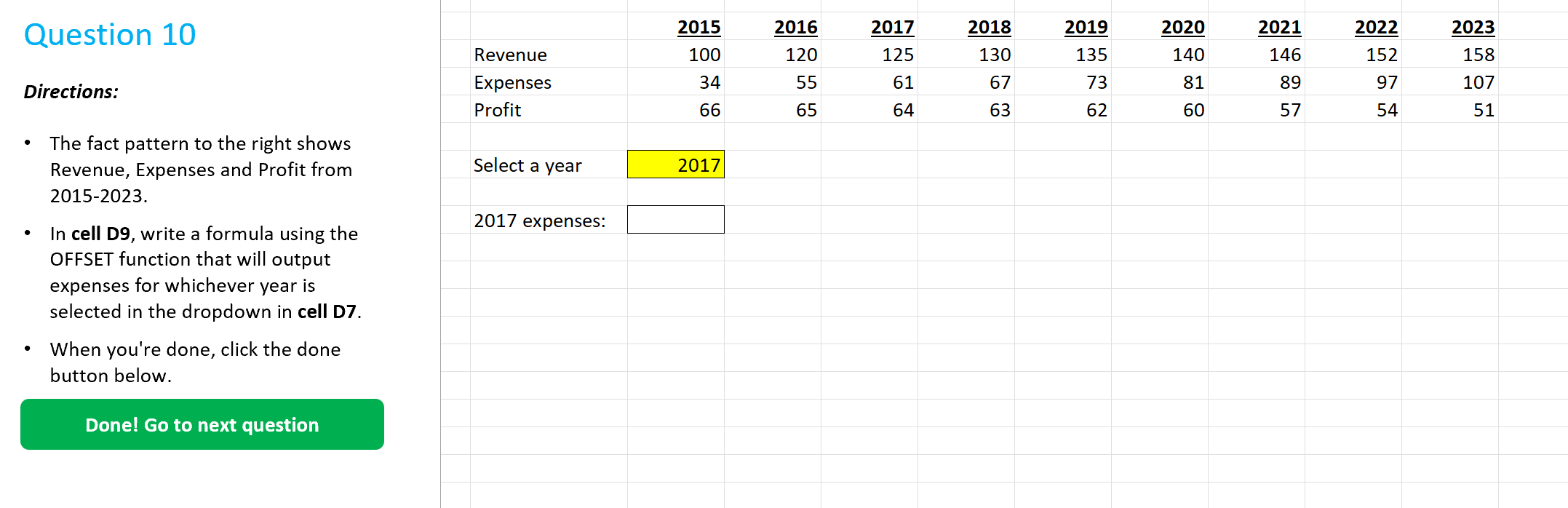 Solved Question 10 Directions: - The fact pattern to the | Chegg.com