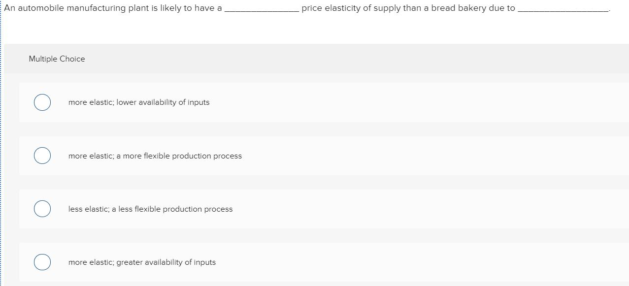 Solved Elasticity along a demand curve: Multiple Choice is | Chegg.com