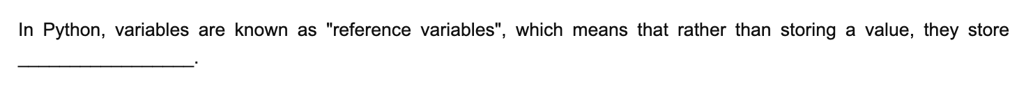 Solved Write a Python statement that assigns a variable the | Chegg.com