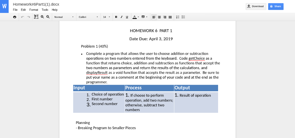 Solved Write A C Program Problem 1 40 Complete A