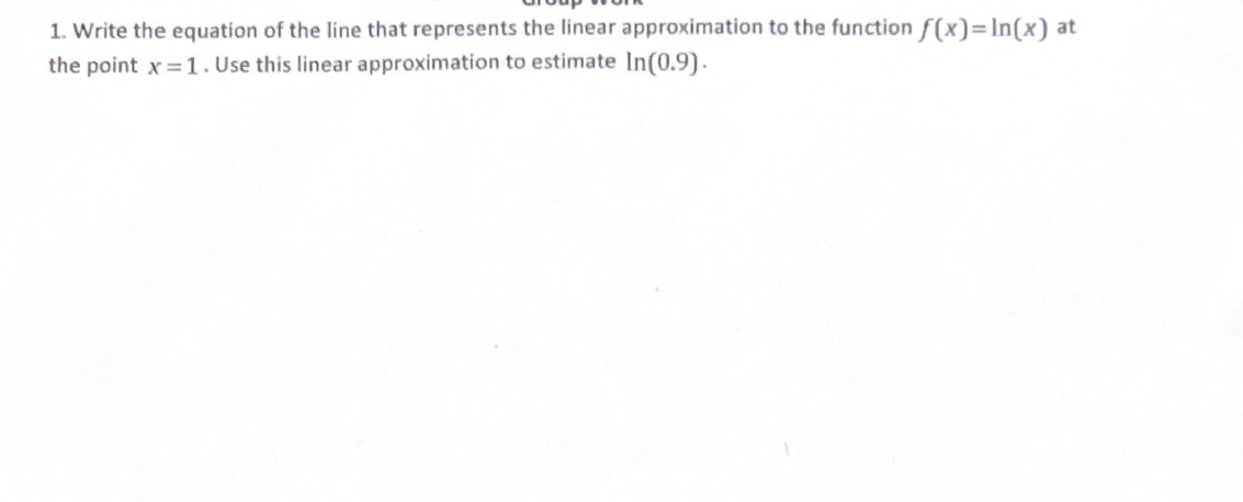 Solved 1. Write the equation of the line that represents the | Chegg.com