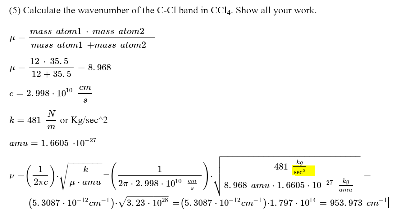 Solved I need help converting units for Hooke's law | Chegg.com