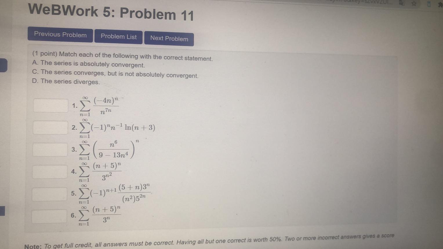 Solved WebWork 5: Problem 11 Previous Problem Problem List | Chegg.com Solved WebWork 5: Problem 11 Previous Problem Problem List | Chegg.com