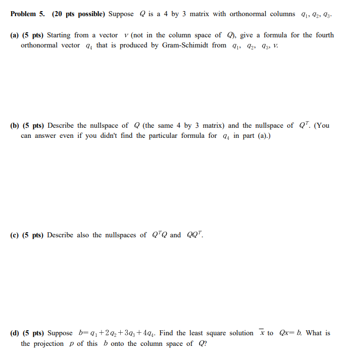 Solved Linear Algebra Linear Algebra Linear Algebra Linear | Chegg.com