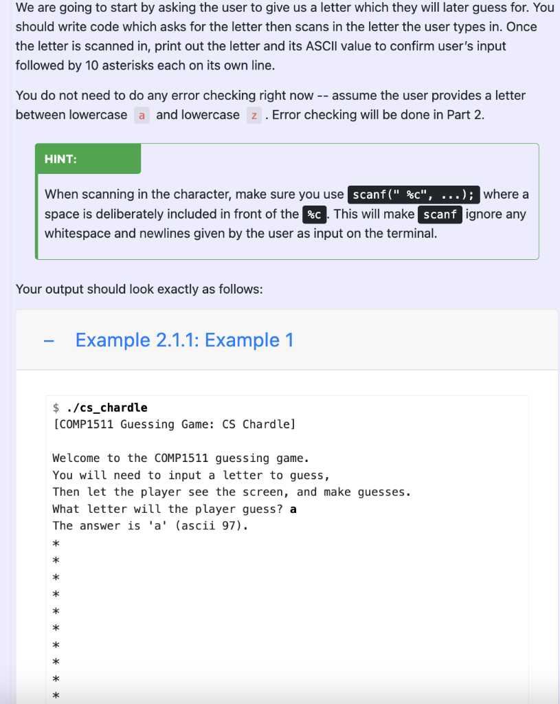 Solved Please show (1) how to index ASCII to the char given | Chegg.com