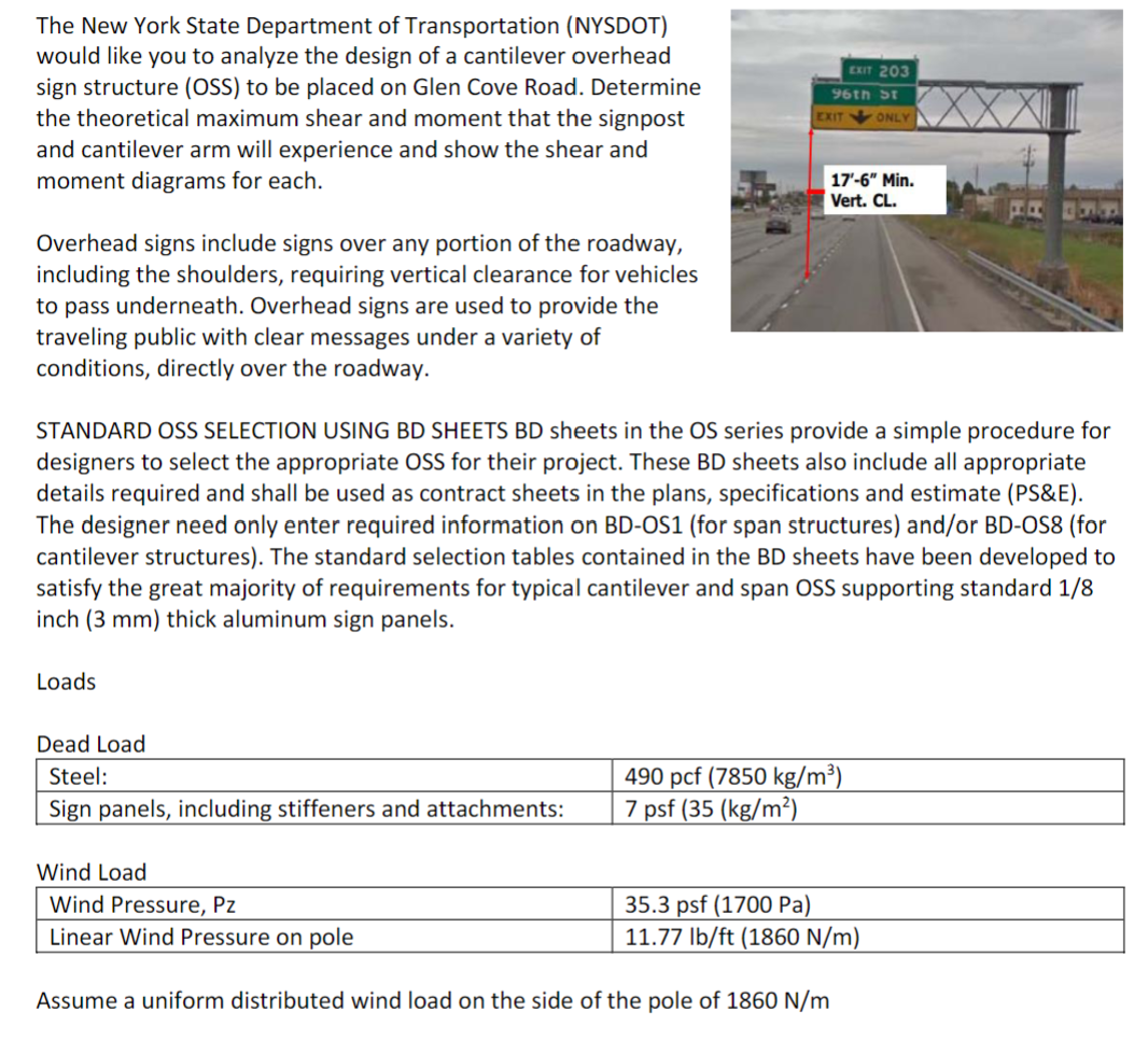 Solved The New York State Department of Transportation | Chegg.com