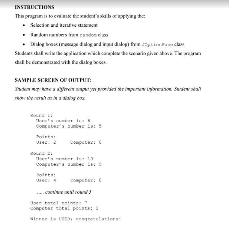 Solved Scenarios The Random Class Uses An Algorithm To 1087