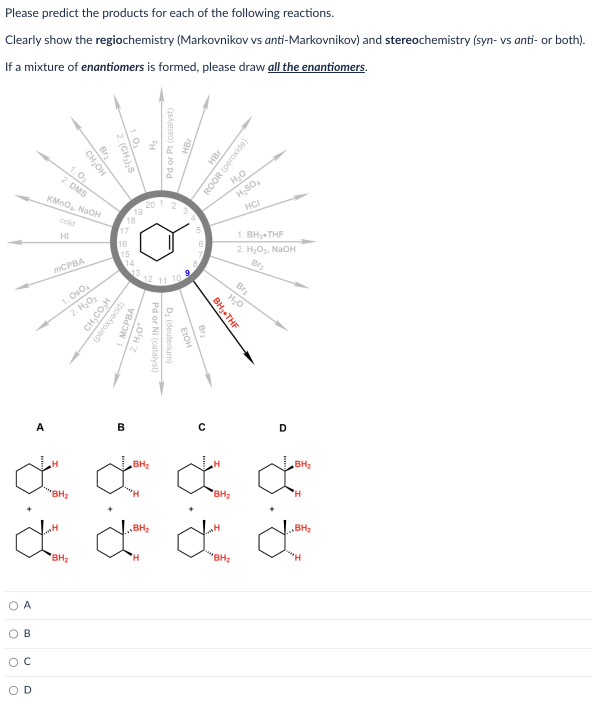 Solved Please predict the products for each of the following | Chegg.com