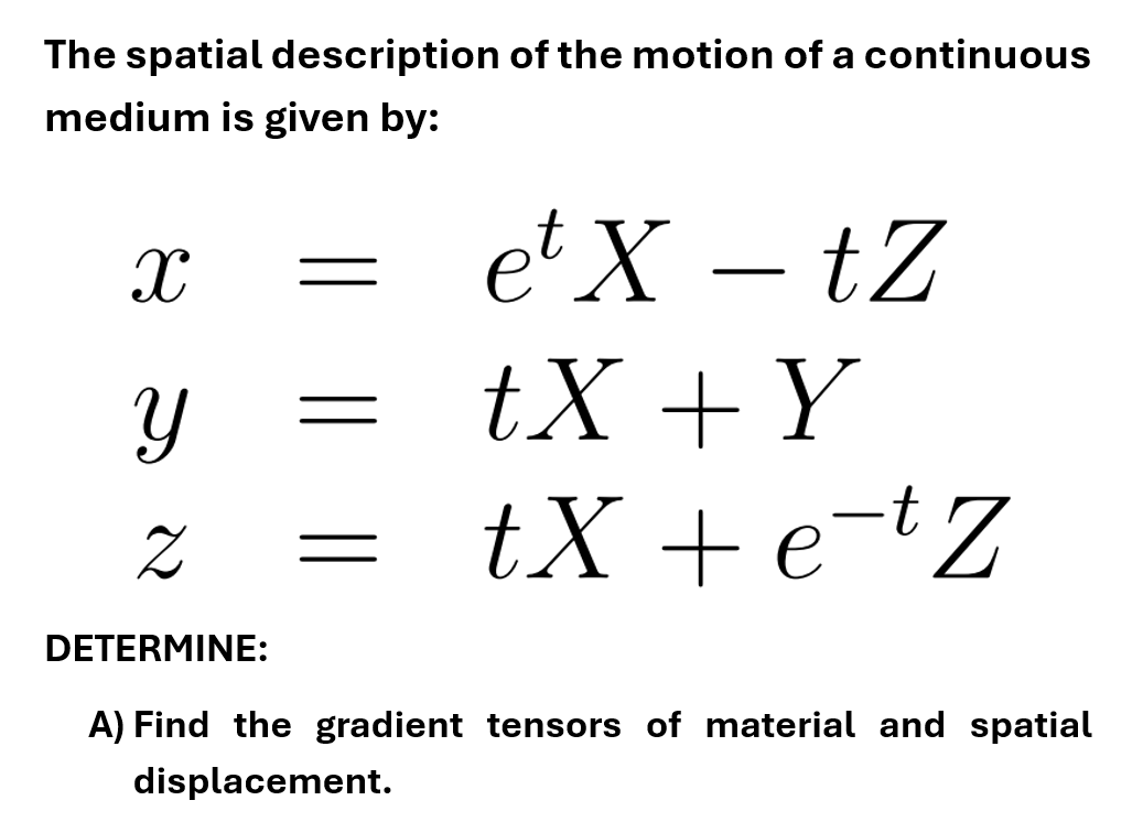 Solved by an EXPERT The spatial description of ﻿the motion of ﻿a | Chegg.com