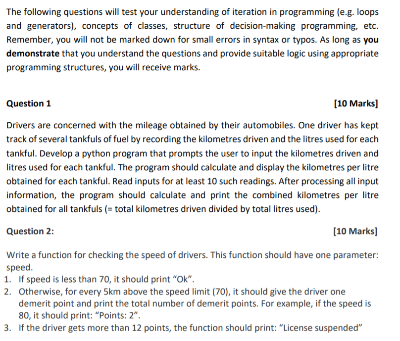 Solved The following questions will test your understanding | Chegg.com