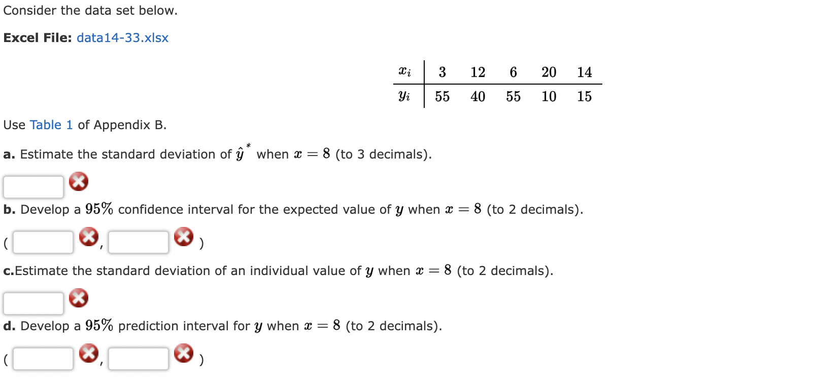 Solved Consider the data set below. Excel File: | Chegg.com