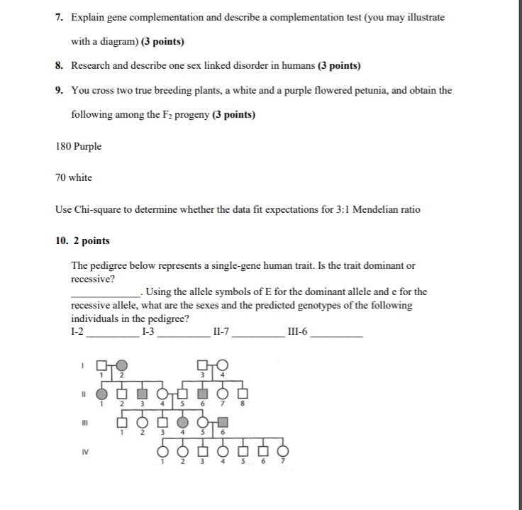 Solved 7. Explain gene complementation and describe a | Chegg.com